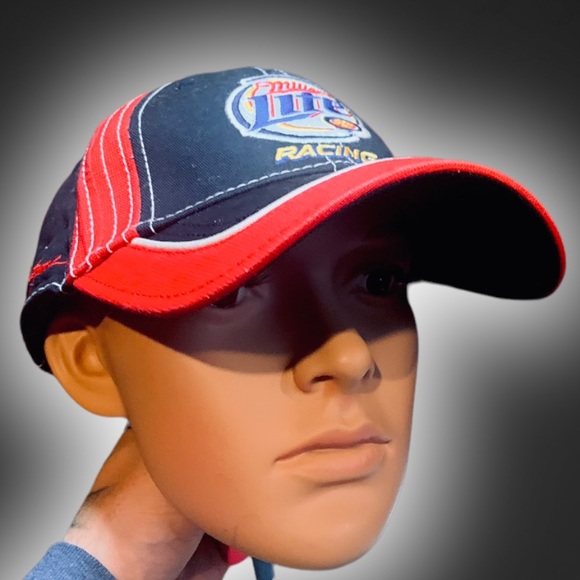 Accessories | Nascar Miller Lite Racing Velcro Strapback Hat Osfm One ...